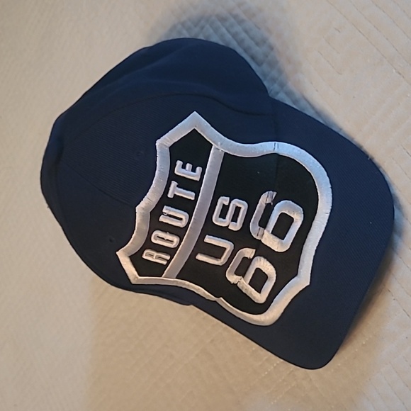 Source Unknown | Accessories | Route 66 Baseball Cap Black Adjustable ...